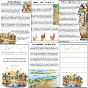 Ancient Egypt Unit Study, Ancient Egypt Activities, Montessori History ...