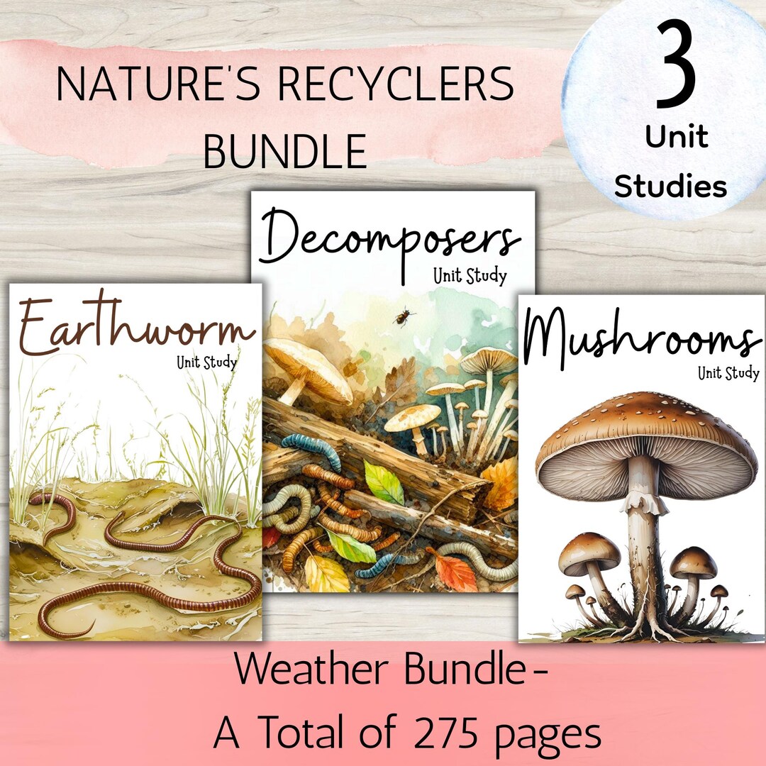 Nature's Recyclers Unit, Ecosystem Unit, Nature Bundle, Earthworm Unit ...