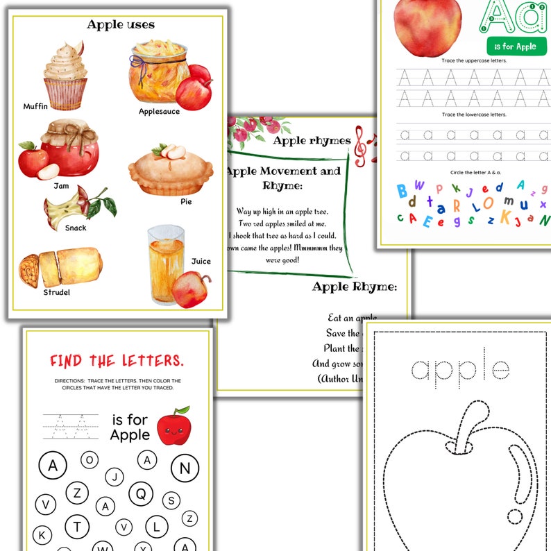 Apple Unit Study, Apple Anatomy, Parts of an Apple, Apple Printable ...