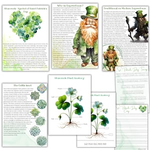 St. Patrick's Day Unit Study, St. Patrick's Day Printables , Ireland ...