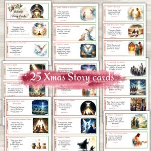 Advent Cards, Christmas Story Cards, Names of Jesus Christ, Christmas ...