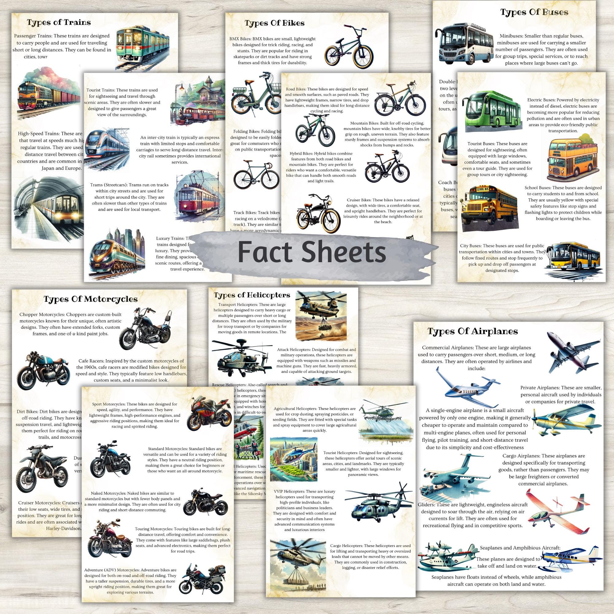 Wings and Wheels Units Study, Transportation Unit Study, Vehicles Unit ...