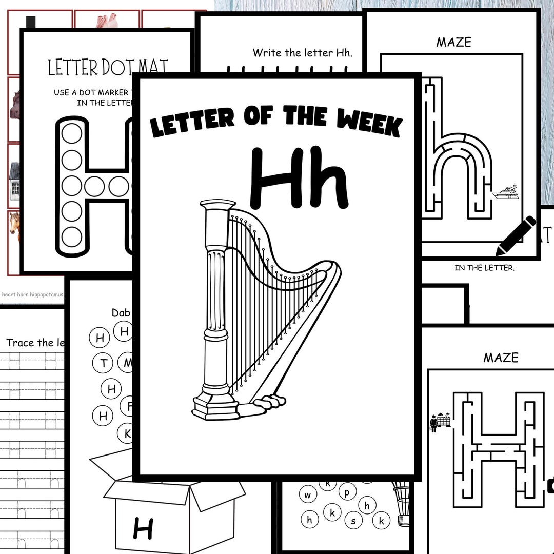 Letter of the Week Worksheets, Phonics Worksheets, Alphabet Binder ...