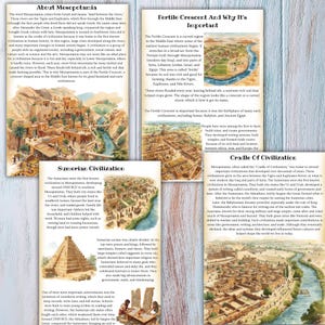 MESOPOTAMIA UNIT STUDY, History Printable, History Unit Study, Ancient ...