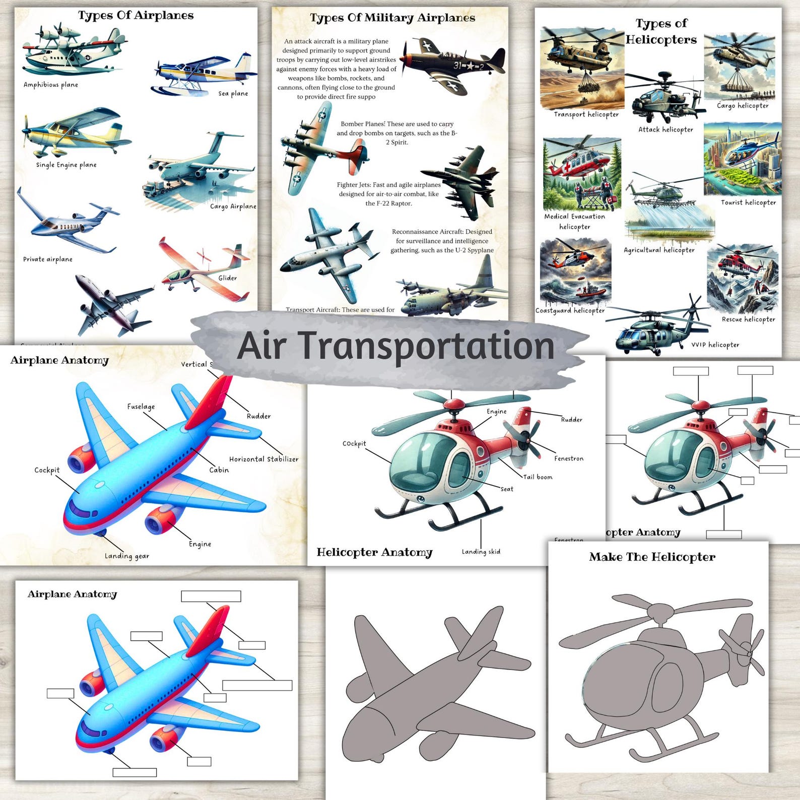 Wings and Wheels Units Study, Transportation Unit Study, Vehicles Unit ...