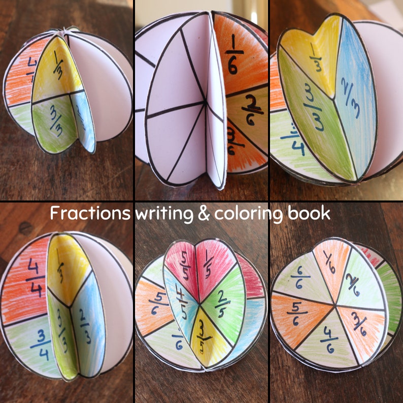 Fractions Bundle Printable, Montessori Fractions, Fractions Unit ...