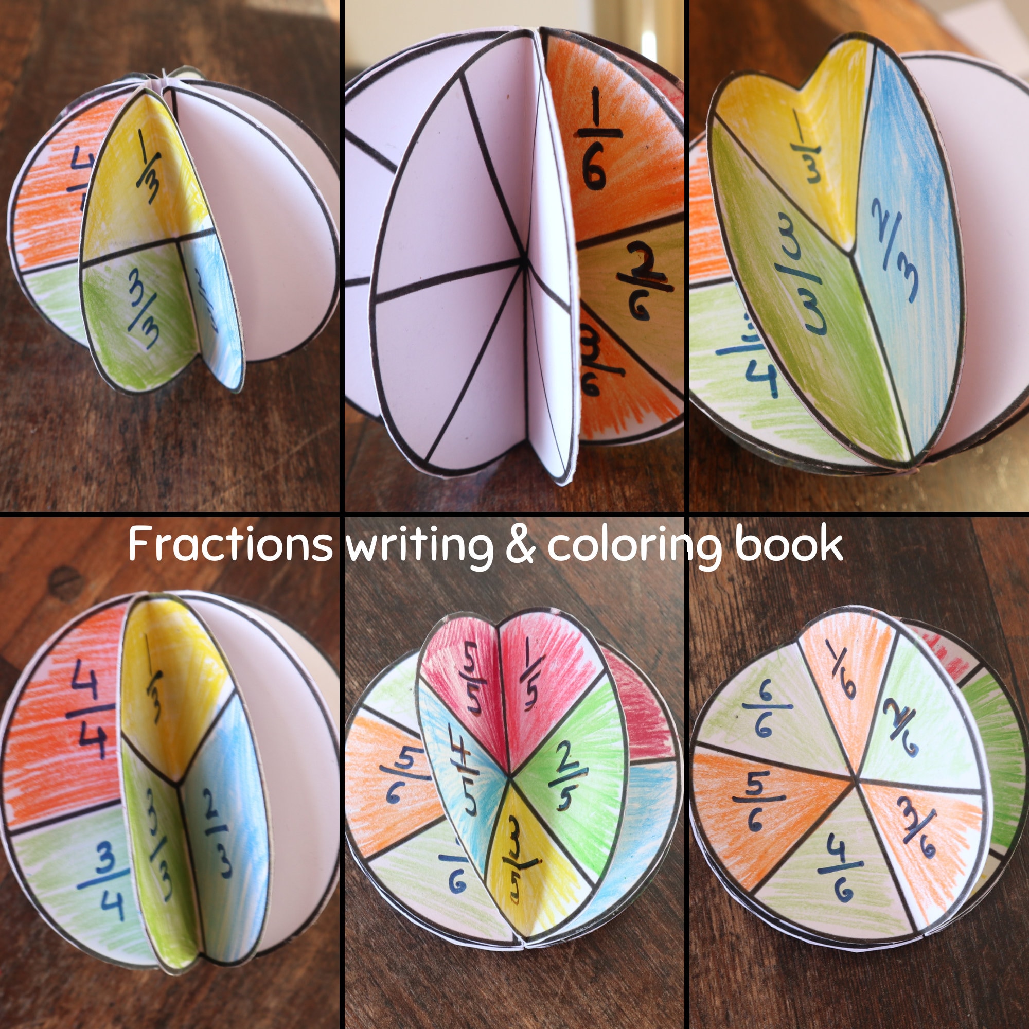 Fractions Bundle Printable, Montessori Fractions, Fractions Unit ...