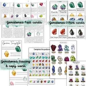 Rocks Mineral Gemstones Units Study, Rocks Printables, Geology Unit ...