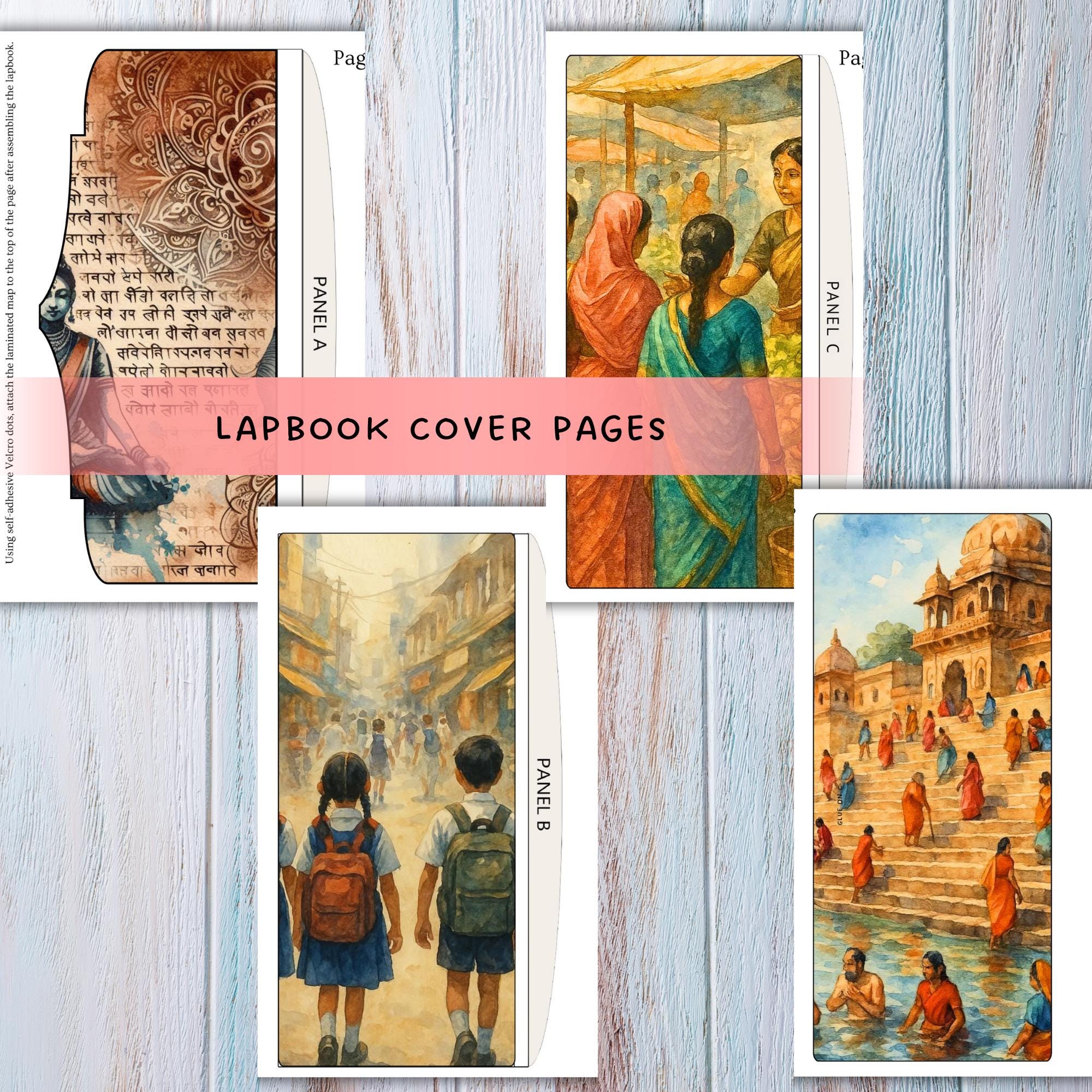 India Lapbook, India Unit Study, Geography Unit, Ancient India, Asia ...