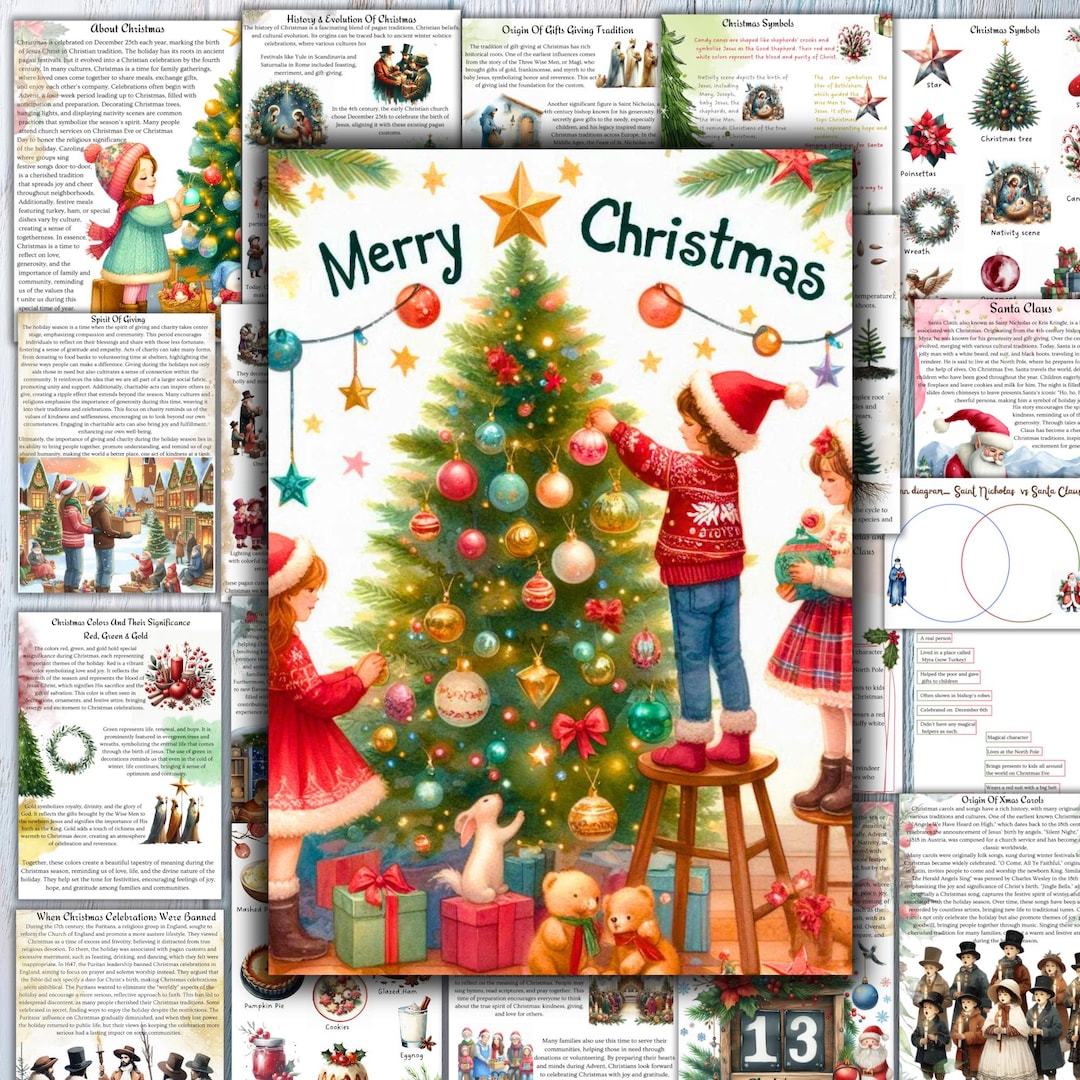 CHRISTMAS UNIT STUDY, History and Evolution of Christmas, Christmas ...