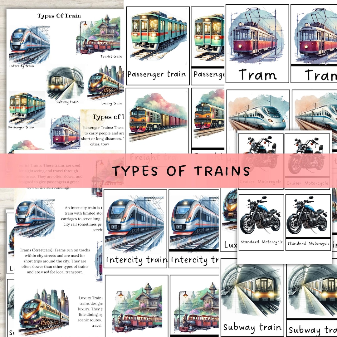 Trains Unit, Train Printables, Train Lesson Plans, Trains Flash Cards ...