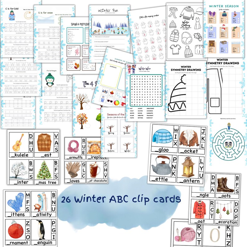 Winter Unit Study, Winter Forest Animals, Snow Unit Study, Carrot Unit ...