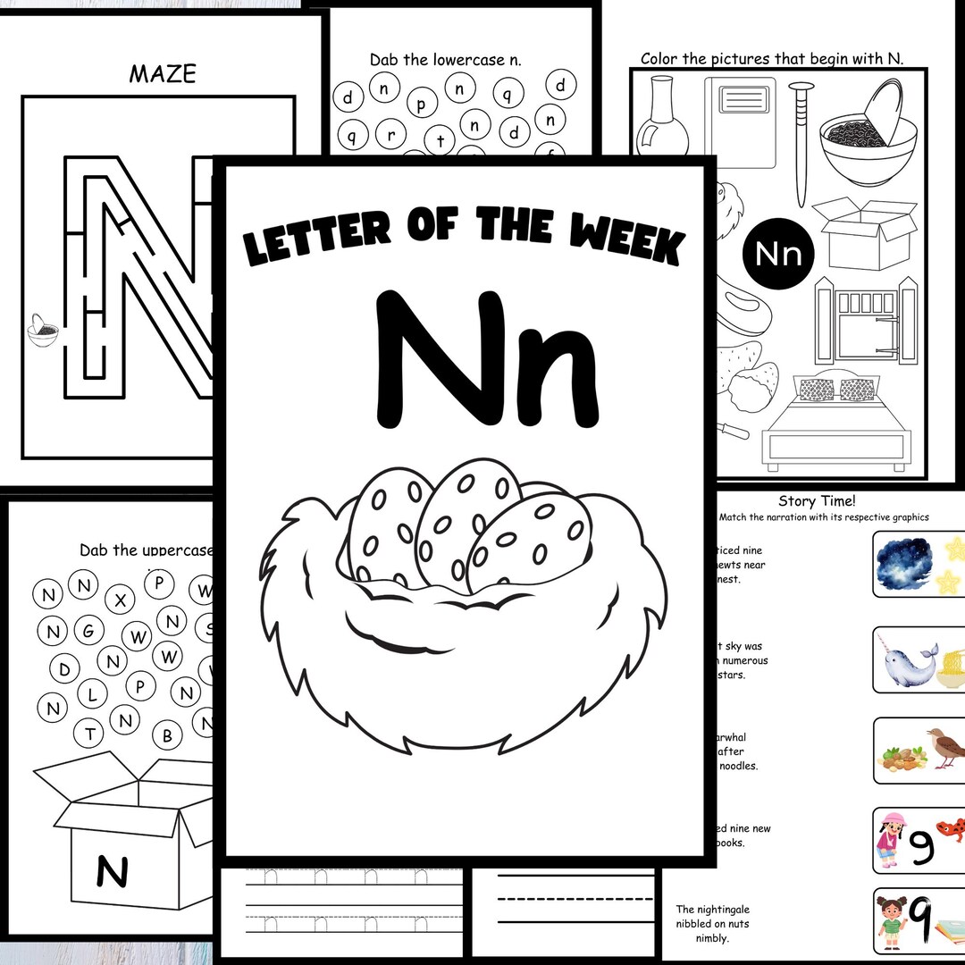 Letter of the Week Worksheets, Phonics Worksheets, Alphabet Binder ...