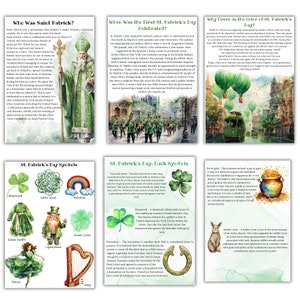 St. Patrick's Day Unit Study, St. Patrick's Day Printables , Ireland ...