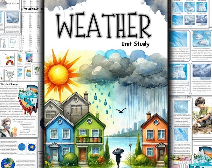 Cloud Unit Study, Cloud Activity Pack, Homeschool Unit Study ...