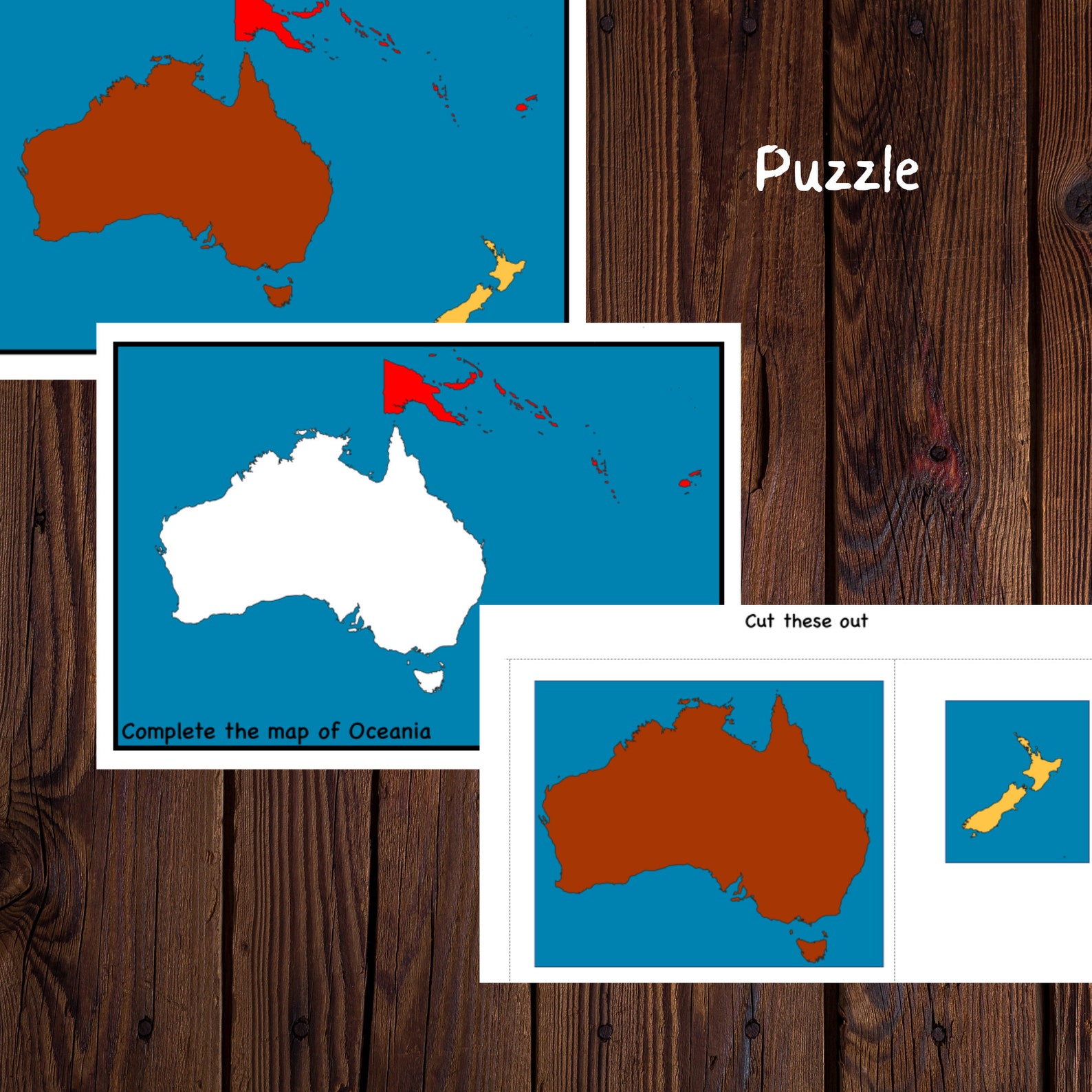 Oceania Unit Printable, Oceania Landmarks, Oceania Animals, Oceania ...