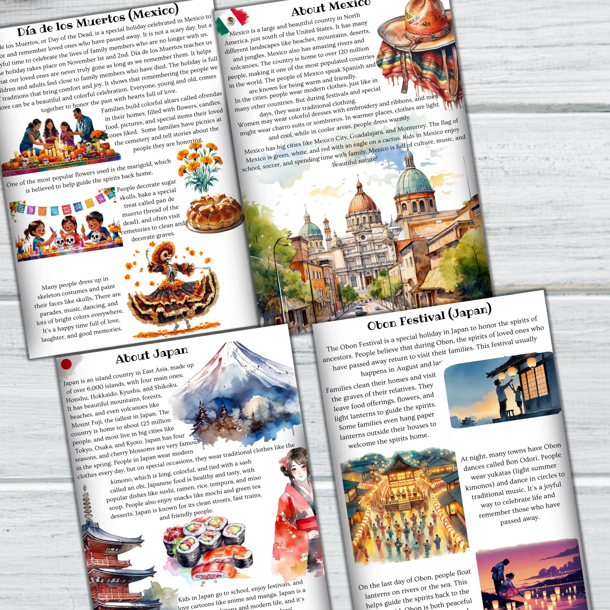 HALLOWEEN AROUND the WORLD Unit Study, Halloween History, Halloween ...