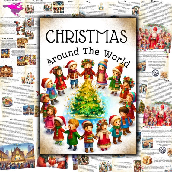 Printable Christmas Around The World Unit