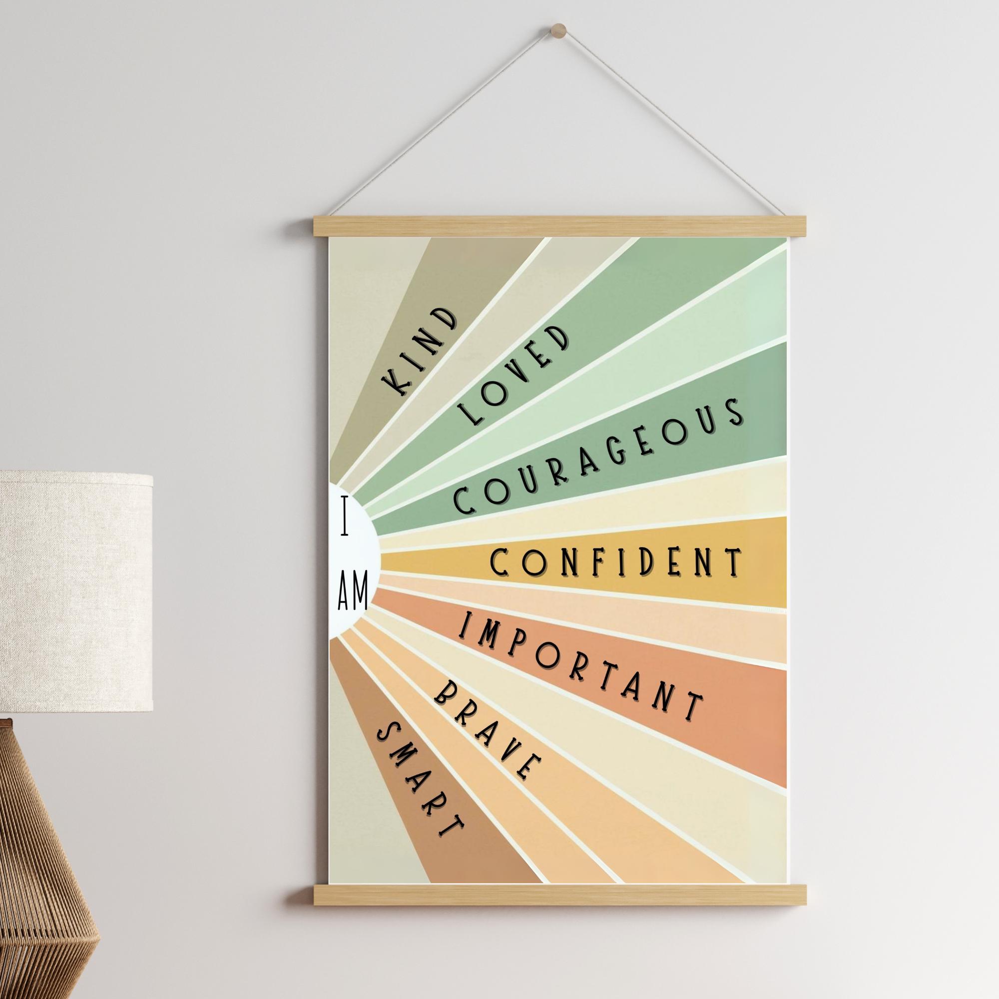 I Am Affirmations Poster for Kids | Positive Self-talk Printable ...