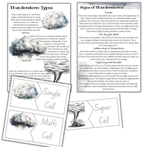 Storm Unit Study, Storm Activities, Tornado Unit, Thunderstorm ...