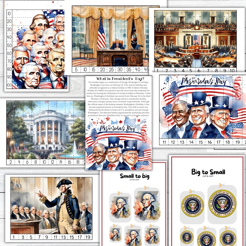 President of the USA Unit Study, American History, US Civics, America ...