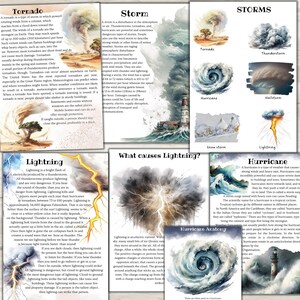 Weather Bundle, Weather Elements, Clouds Unit, Rainbow Unit ...