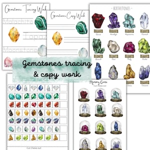 Rocks Mineral Gemstones Units Study, Rocks Printables, Geology Unit ...