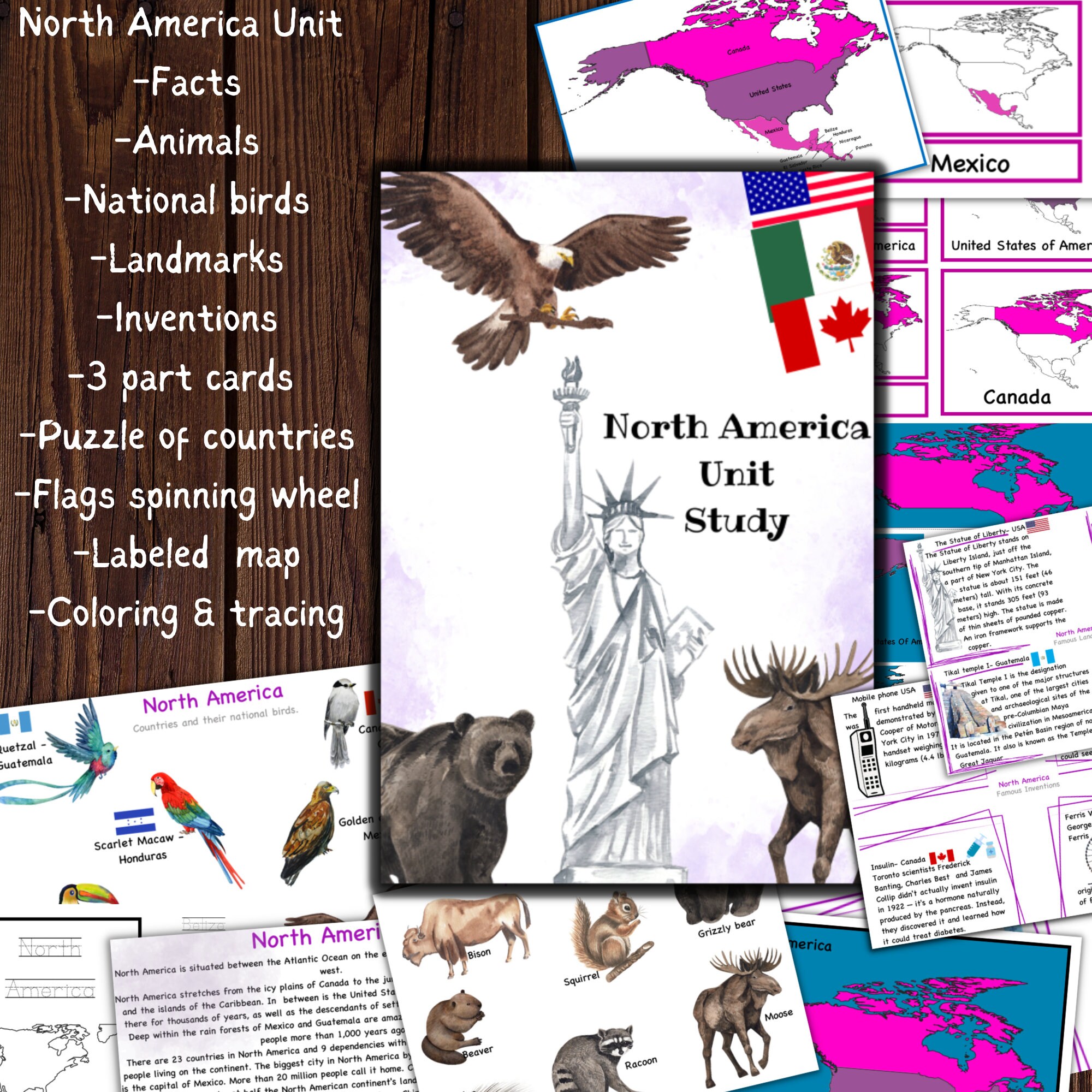 Continents Unit Study World Map Printable Puzzle Africa - Etsy Australia