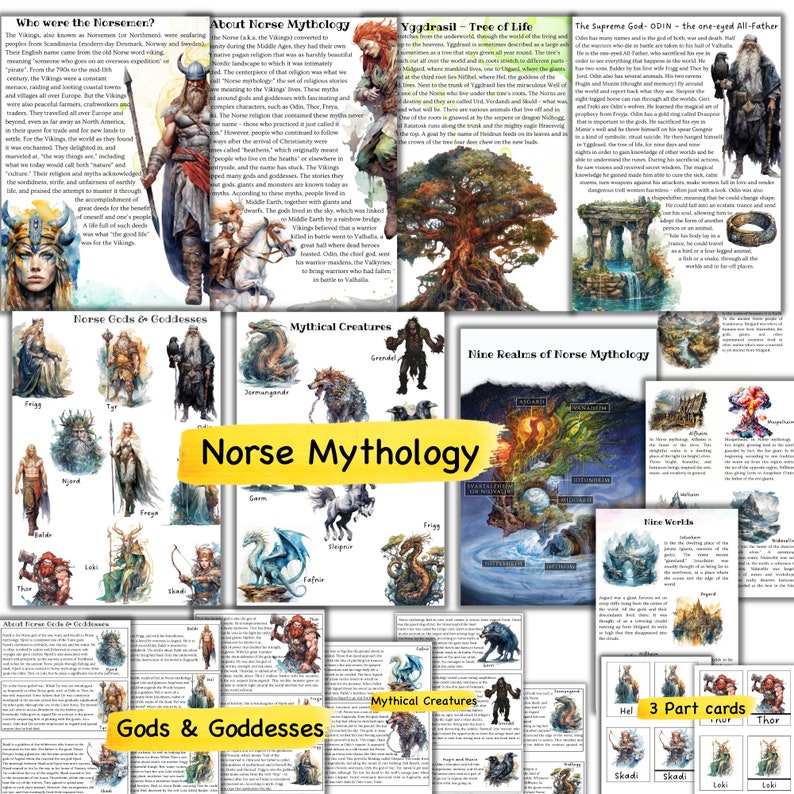 Mythology Unit Study, Greek Mythology Unit, Roman Mythology Unit, Norse ...