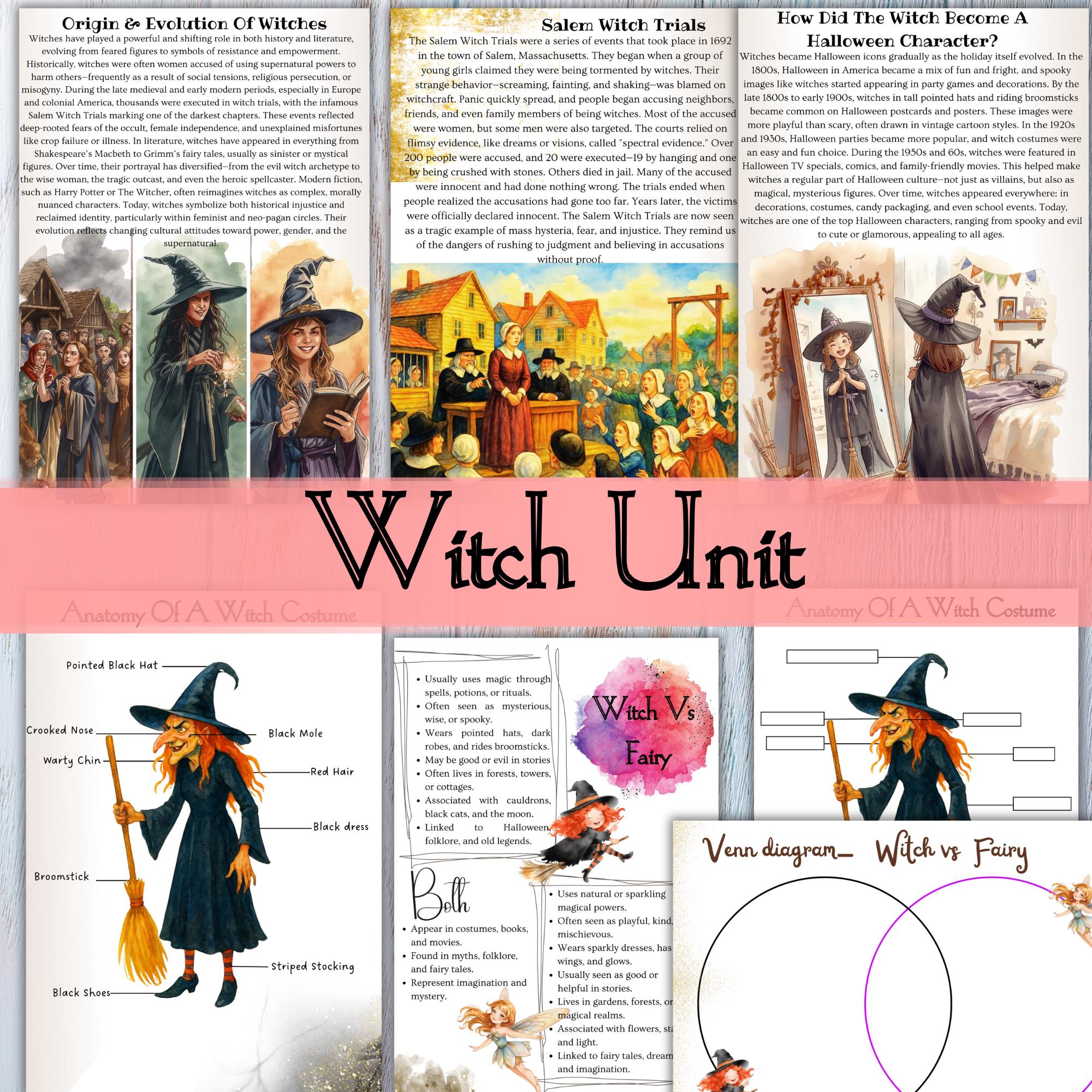 Halloween Characters Unit Study, Halloween Lesson Plans, Halloween ...