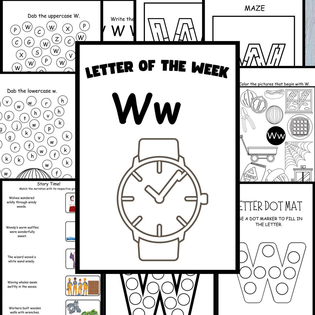 Letter of the Week Worksheets, Phonics Worksheets, Alphabet Binder ...