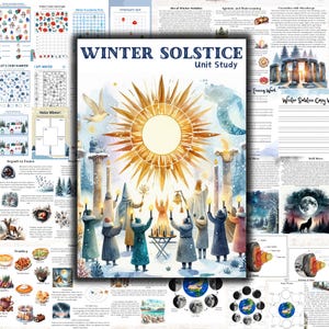 Winter Solstice Unit Study, Winter Full Moon, Winter Solstice ...