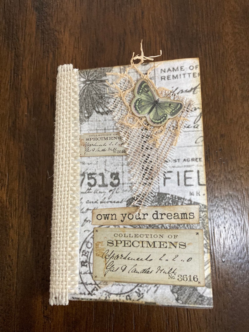 Junk Journal Mini Junk Journal Floral Journal Handmade - Etsy