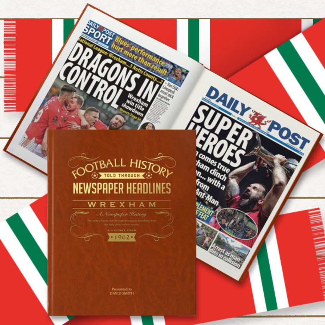 Wrexham FC Personalised Gift the Racecourse Ground History - Etsy UK