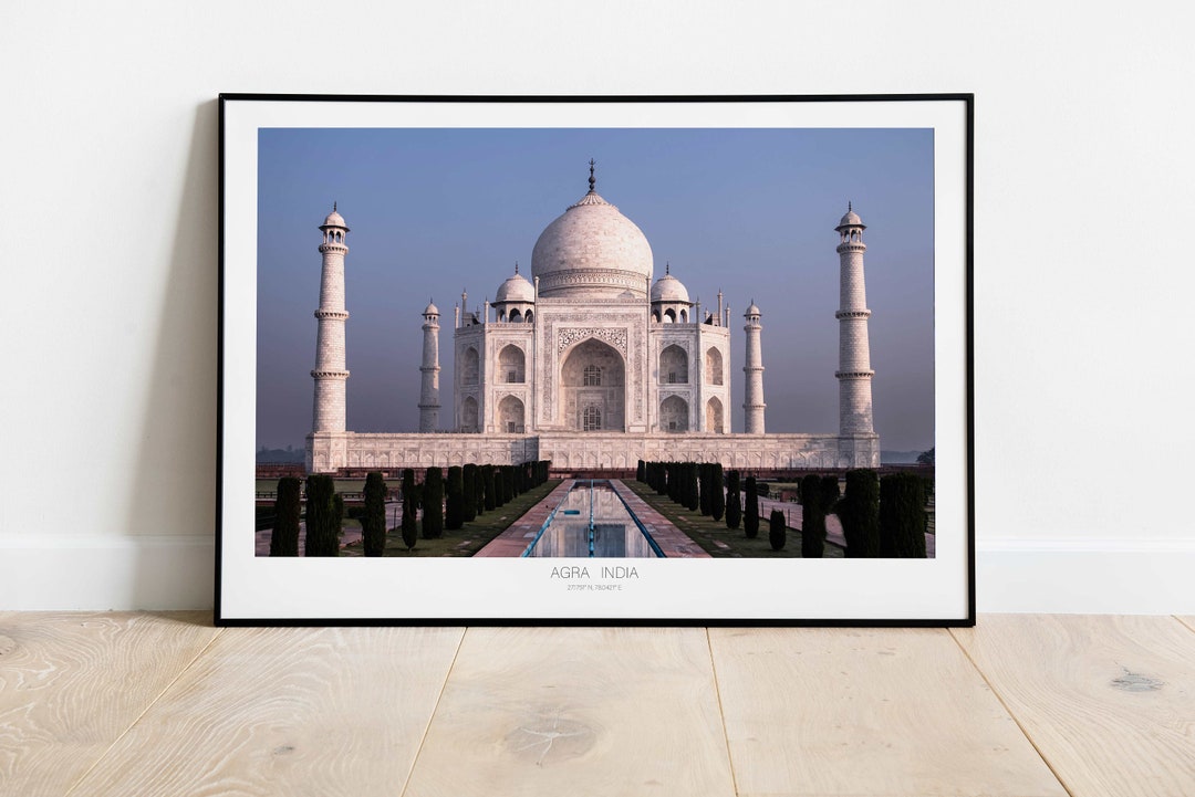Taj Mahal - Landscape Matte Art Print, Travel Print, India Travel Print ...