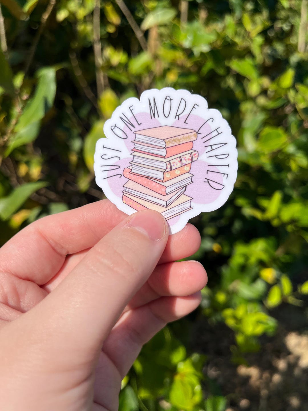 Just One More Chapter Sticker, Book Sticker, Kindle Sticker, Book Gifts ...