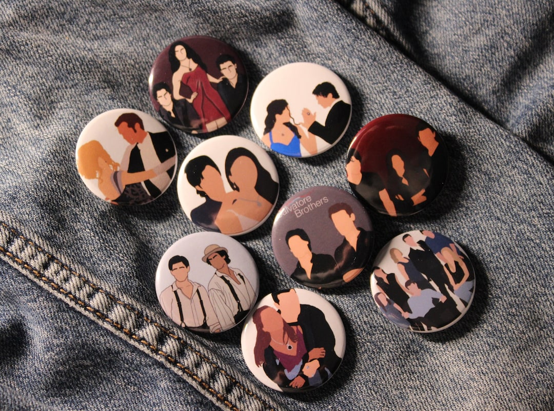 The Vampire Diaries Button Pins, TVD Character Pins, the Originals, TVD ...