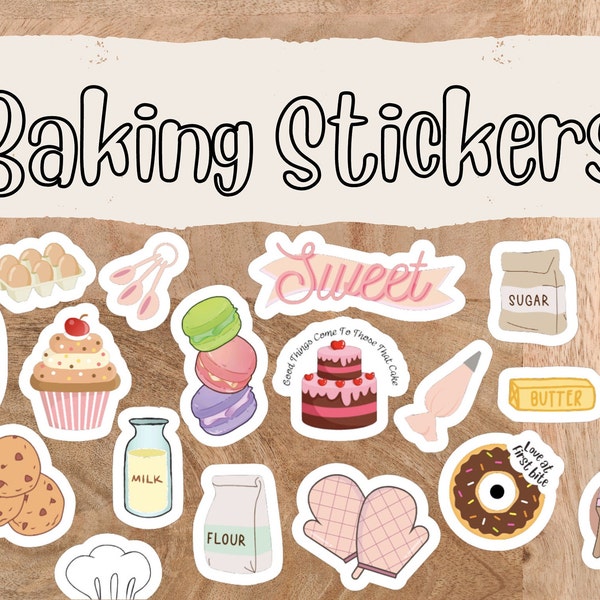 Baking Stickers - Etsy