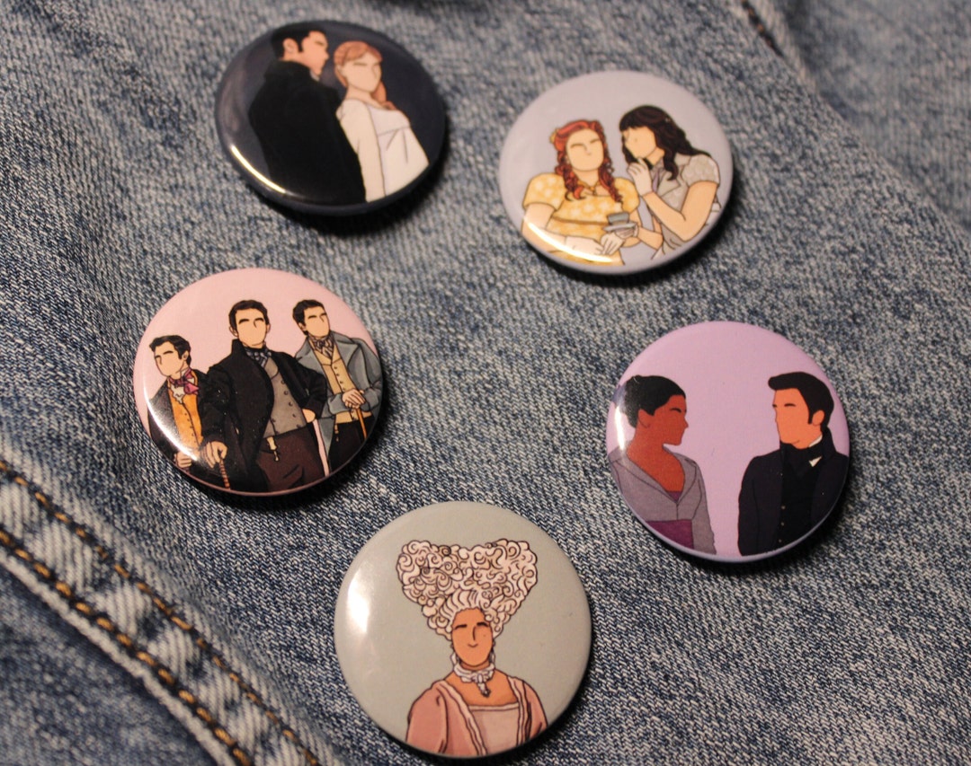 Bridgerton Button Pins, Bridgerton Characters TV Show, Gift, Bridgerton ...