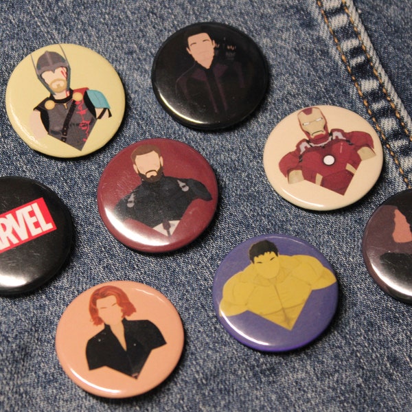 Superhero Button - Etsy