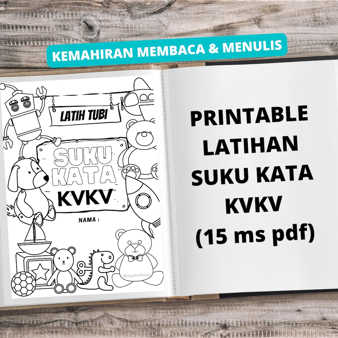 Printable Latihan Suku Kata KVKV Bahasa Melayu Prasekolah - Etsy Denmark