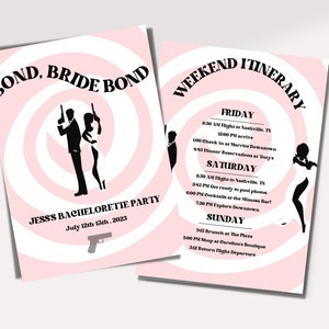 Bond Bride James Bond 007 License to Wed Inspired Bachelorette Party ...