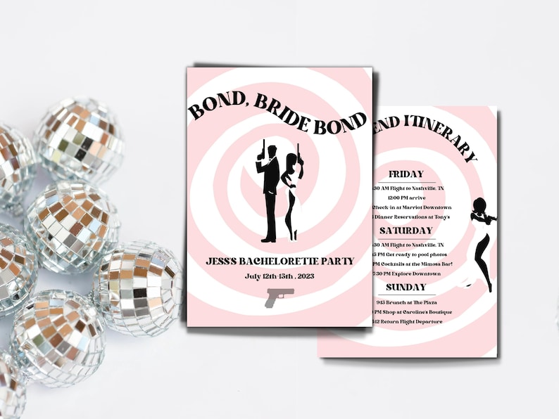 Bond Bride James Bond 007 License to Wed Inspired Bachelorette Party ...
