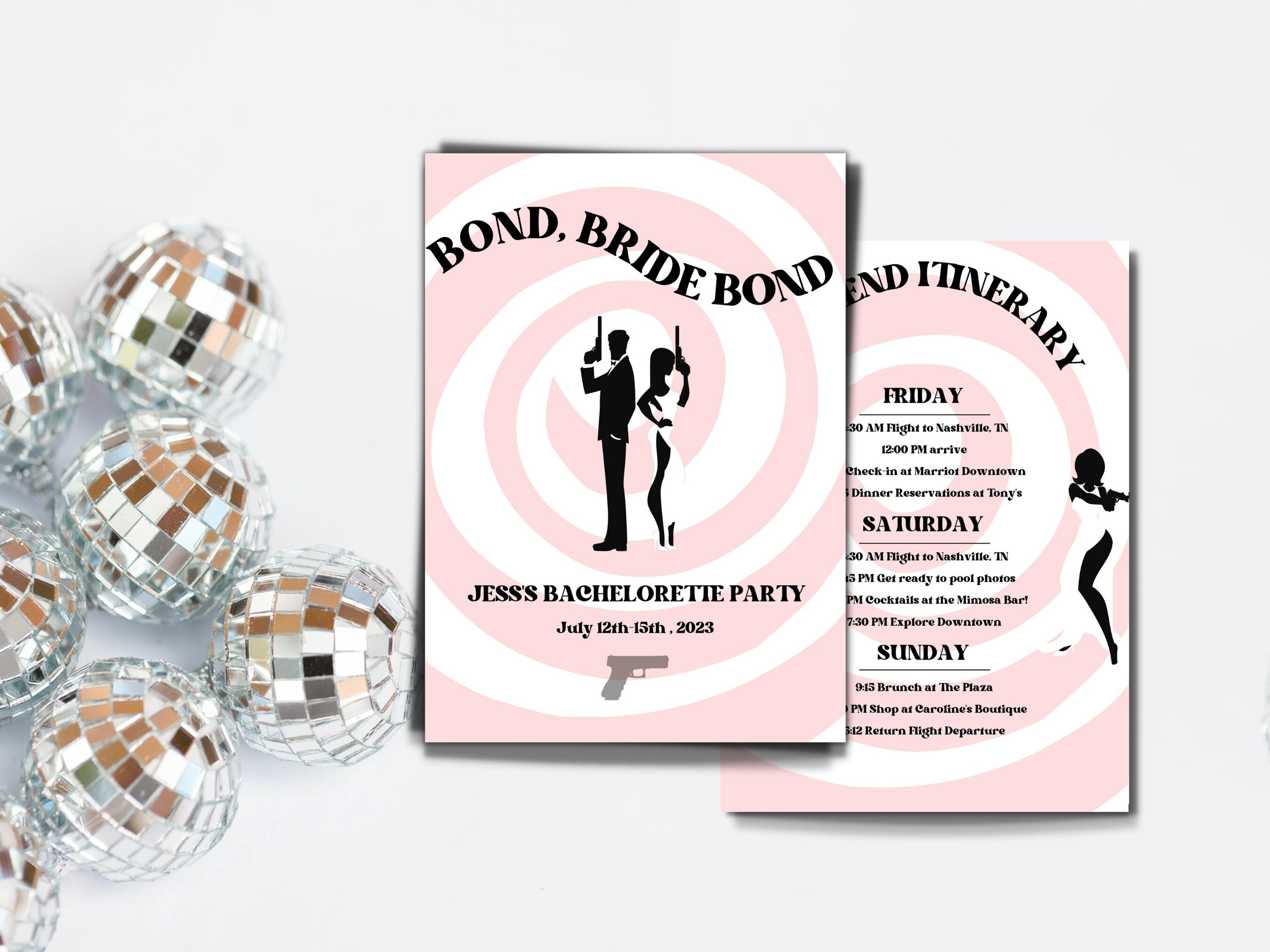Bond Bride James Bond 007 License to Wed Inspired Bachelorette Party ...