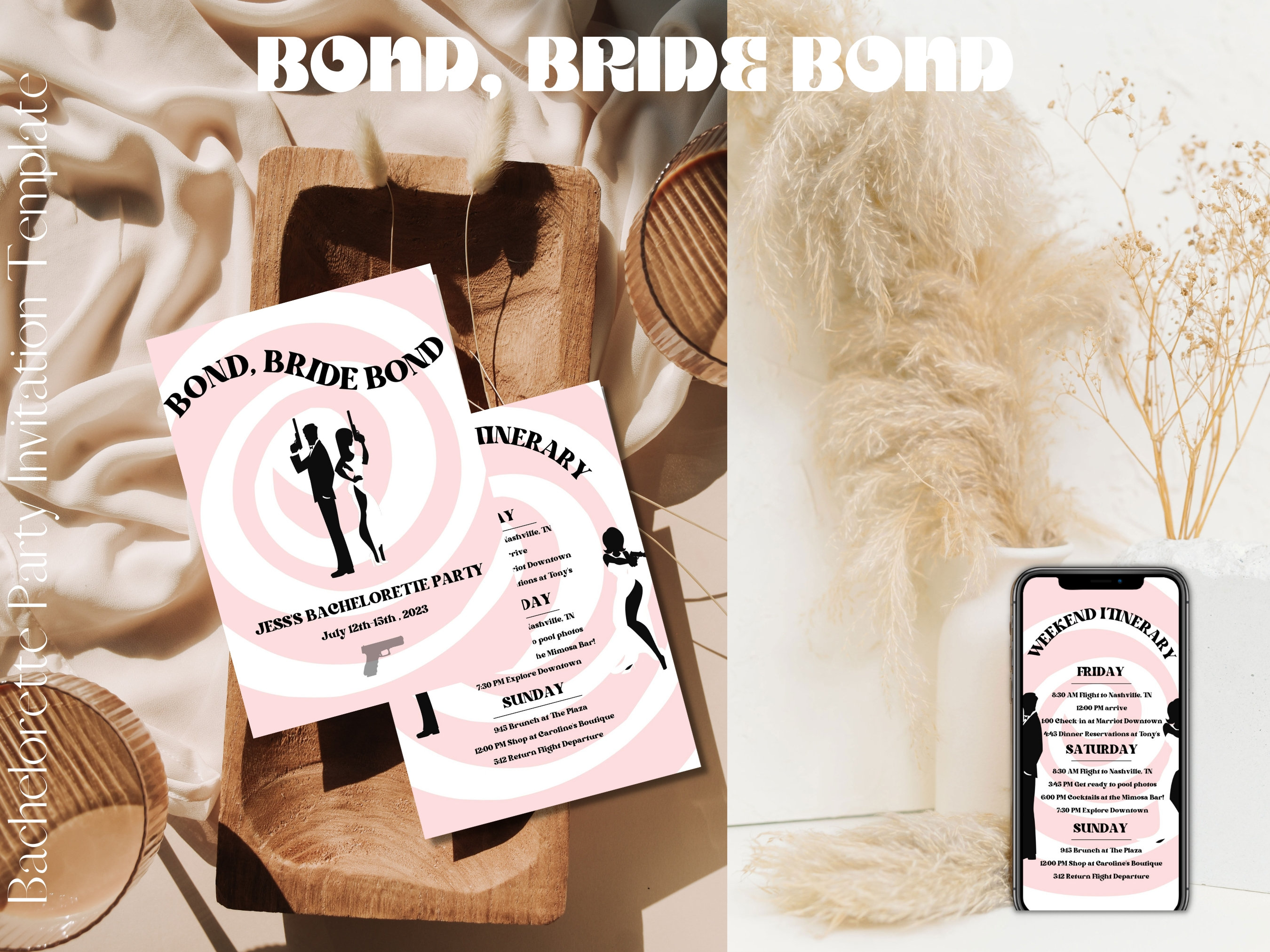 Bond Bride James Bond 007 License to Wed Inspired Bachelorette Party ...