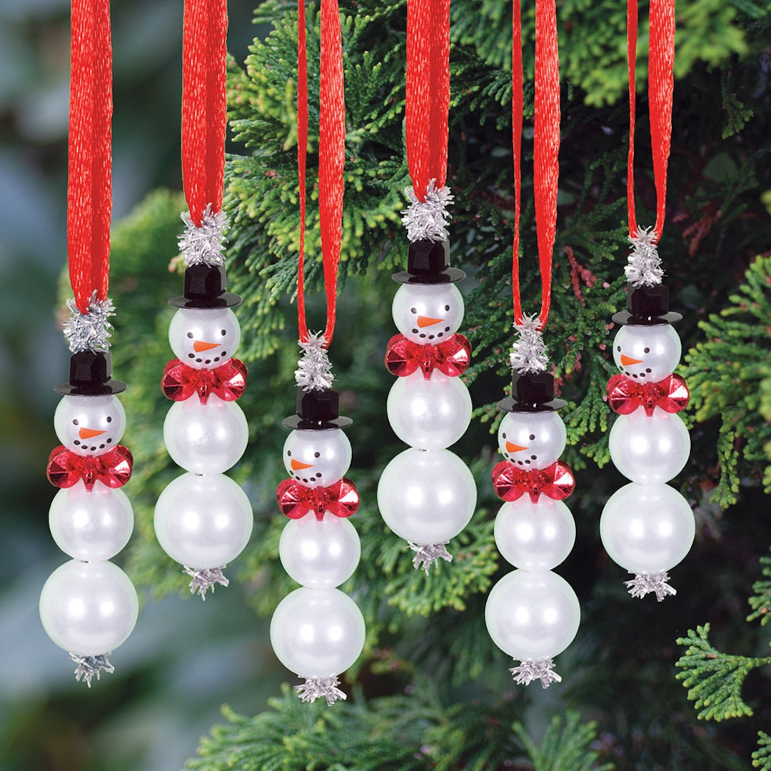 Top Hat Snowman Beaded Ornament Kit - Etsy
