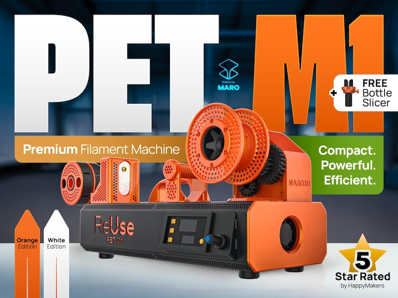 PET Bottle Filament Maker: Eco-friendly 3D Printing Recycle Machine ...