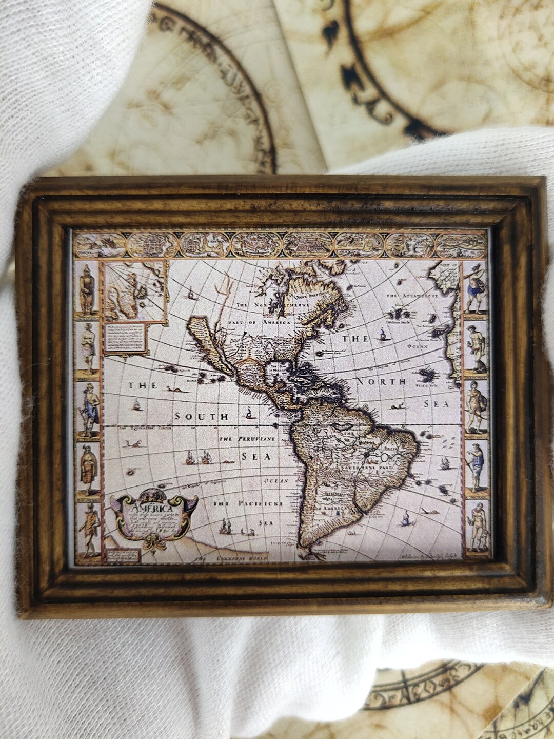 Mini Paintingvintage Map Serieshandmade Vintage Photo - Etsy