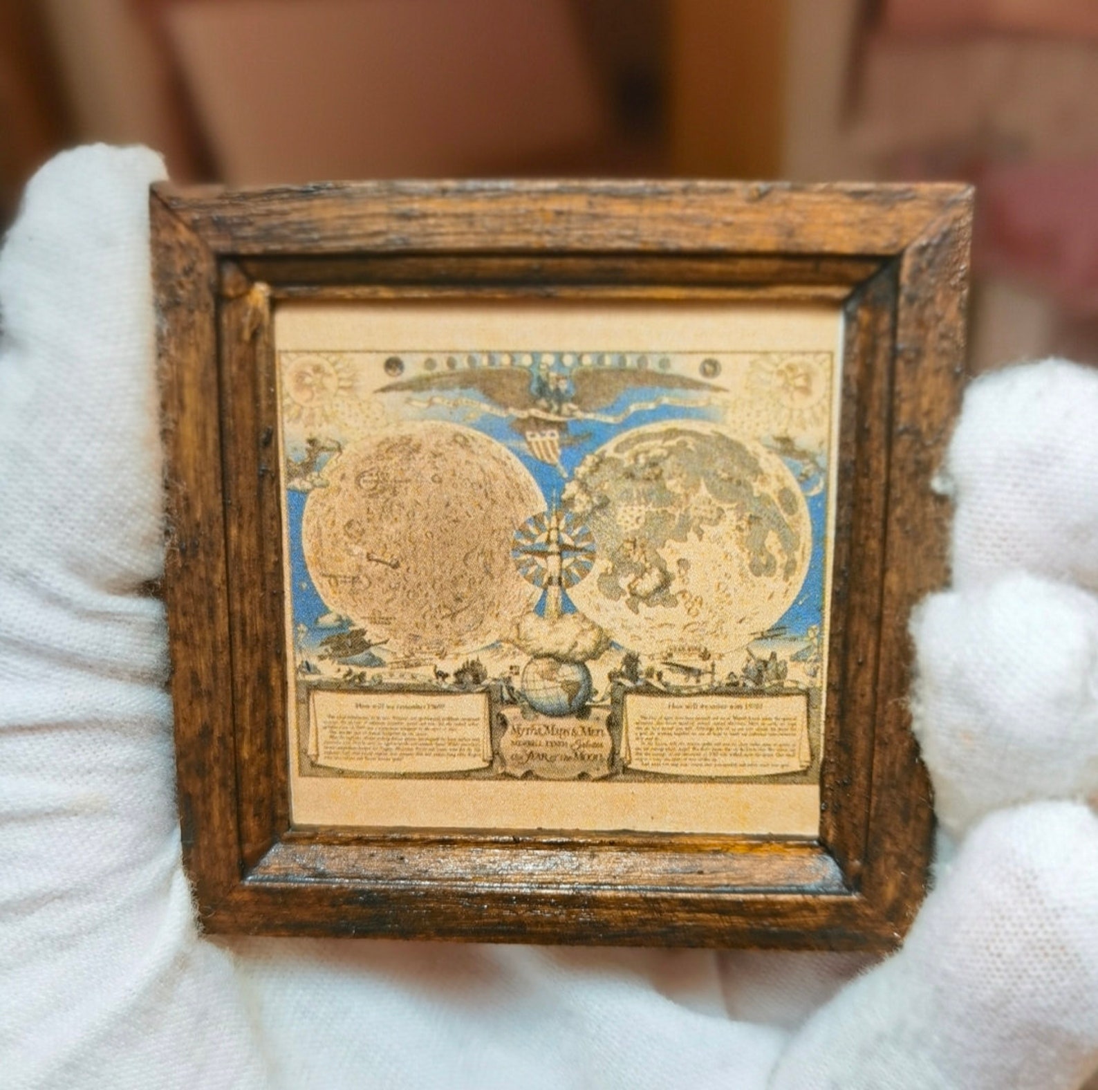 Mini Paintingvintage Map Serieshandmade Vintage Photo Frames, Miniature ...