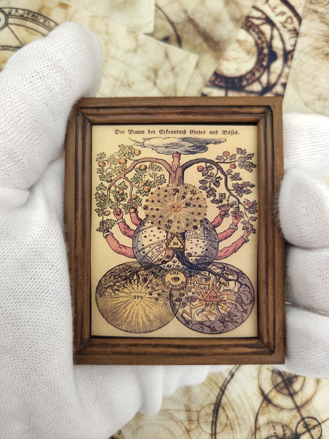 Mini 【world Tree Series】handmade Vintage Photo Frames, Miniature Photo ...